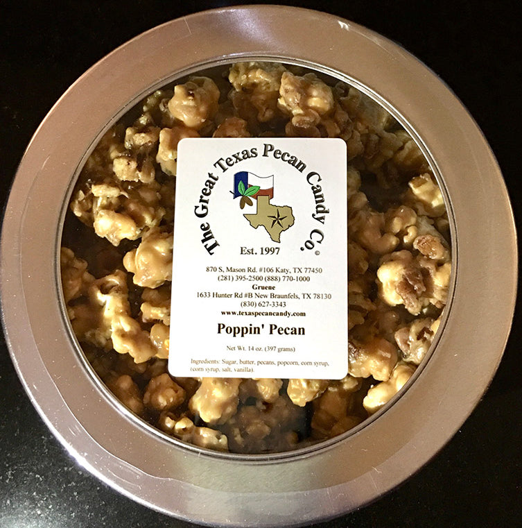 16 oz. Poppin' Pecan – The Great Texas Pecan Candy Company